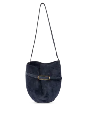 LIFFNER Suede ‘bucket’ Bag - Navy Blue