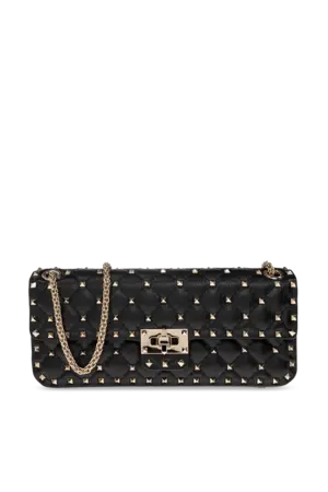 Valentino Garavani Leather Bag With Studs - Black