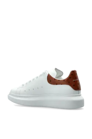 Alexander McQueen Leather Sports Shoes With Logo - White