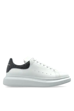 Alexander McQueen Leather Sports Shoes With Logo - White