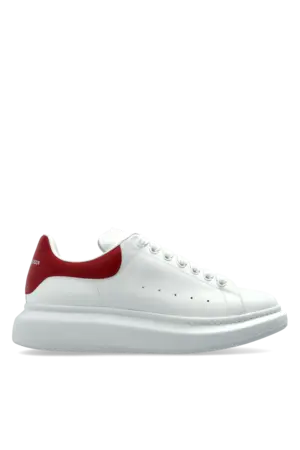Alexander McQueen Leather Sports Shoes With Logo - White