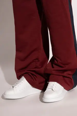 Alexander McQueen Leather Sports Shoes With Logo