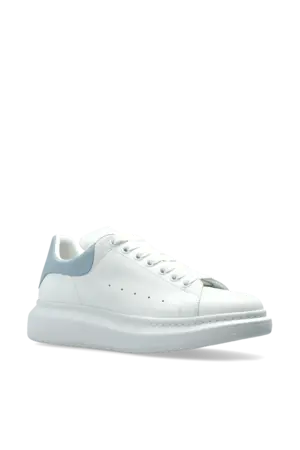 Alexander McQueen Leather Sports Shoes With Logo - White