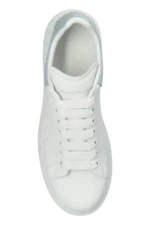 Alexander McQueen Leather Sports Shoes With Logo - White