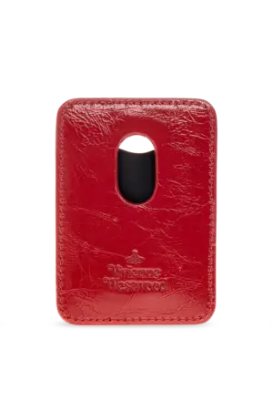 VIVIENNE WESTWOOD Leather Magsafe Card Sleeve