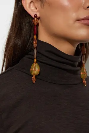 Cult Gaia Long "tygra" Earrings