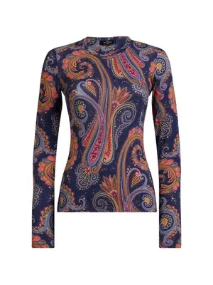 Etro Long-sleeved Top - Blue