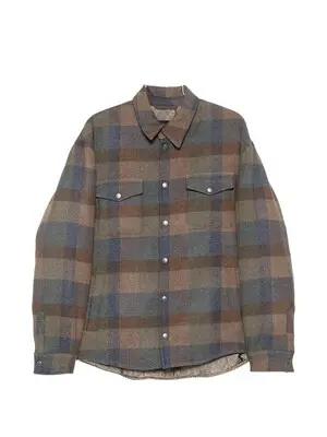 Etro Shirt With Buttons And Check Pattern - Multi