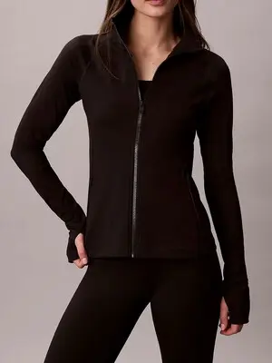Calvin Klein Soft Sport 1.5 Full-zip Jacket - Black