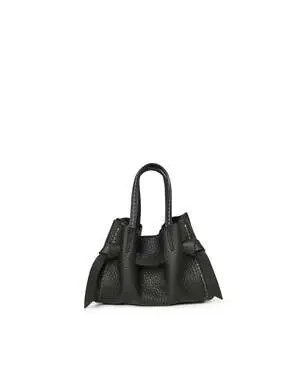 VISONA Visonà Vittoria Bag Small Pebble Leather:: Nero - One-color