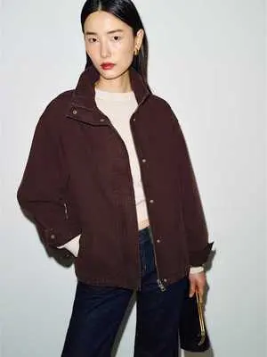 REFORMATION Andrew Canvas Jacket - Brown