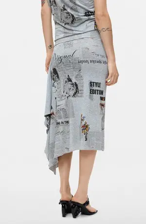 Desigual Handkerchief Hem Skirt