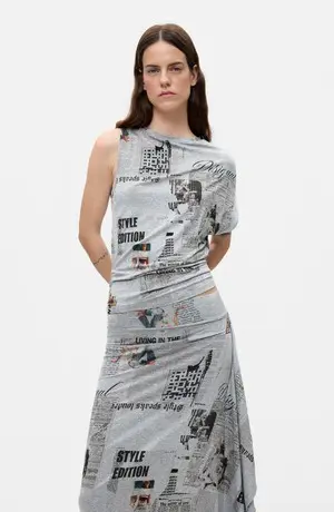Desigual Handkerchief Hem Skirt