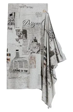 Desigual Handkerchief Hem Skirt