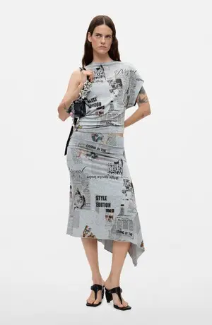 Desigual Handkerchief Hem Skirt