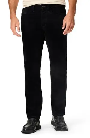 Robert Graham Celestial Velvet Straight Leg Five Pocket Pants - Black