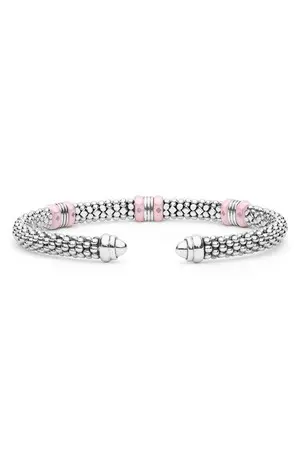 Lagos Signature Caviar Ceramic Station Bracelet