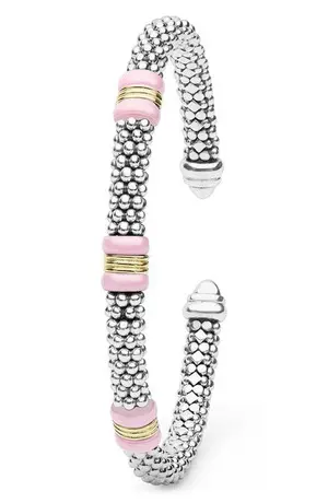 Lagos Signature Caviar Ceramic Station Bracelet