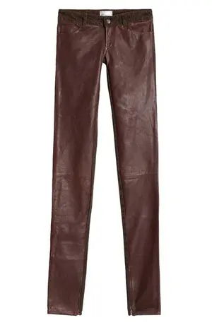 7 For All Mankind Y2k Coated Low Rise Skinny Pants