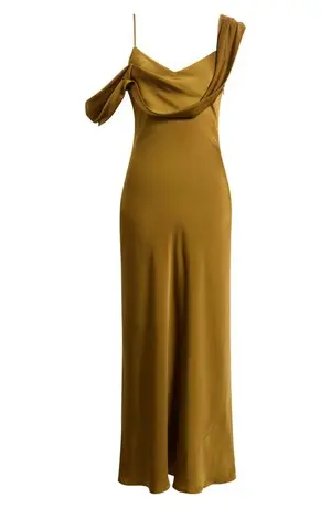 WAYF Ondine Asymmetric Drape Gown