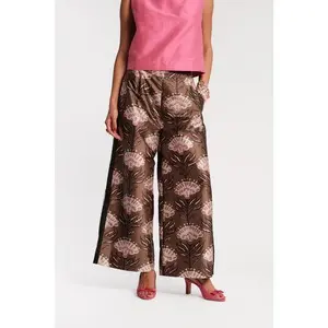 FRANCES VALENTINE Palazzo Pant Heirloom Floral - Olive/multi