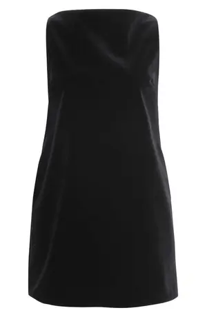 Brandon Maxwell Sable Mantle Minidress