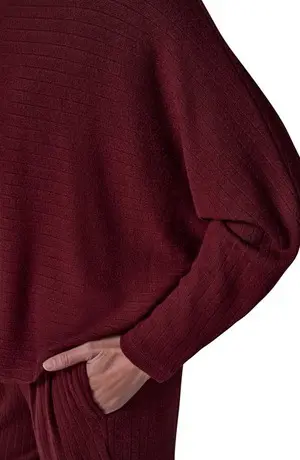 Donna Karan New York Brushed Rib Dolman Sleeve Top