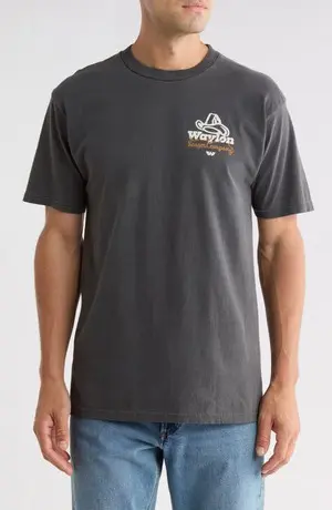 SEAGER CO Lasso Lash Cotton Graphic T-shirt - Pblk