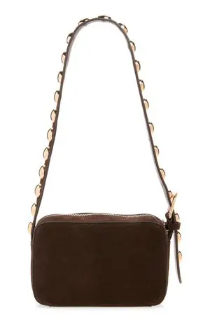 LOEFFLER RANDALL Tally Studded Suede Shoulder Bag