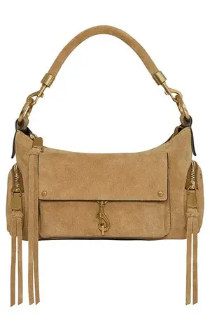 Rebecca Minkoff Mab Utility Leather Shoulder Bag - Chestnut