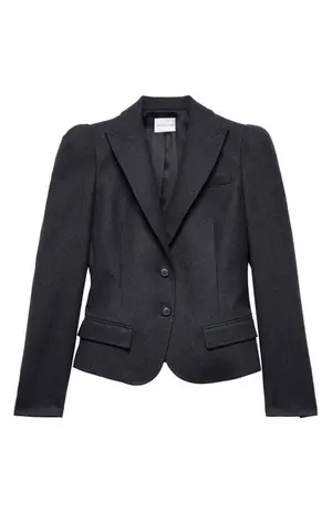 7 For All Mankind High Shoulder Wool Blazer
