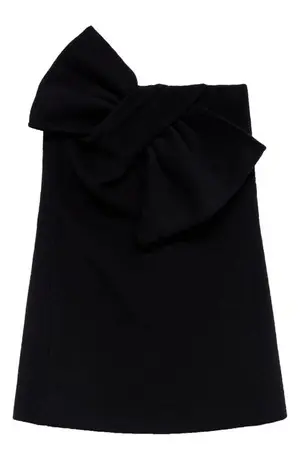7 For All Mankind Bow Strapless Minidress