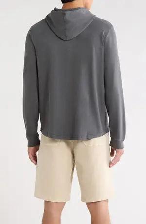 Marine Layer Lux Slub Organic Cotton Long Sleeve Hoodie