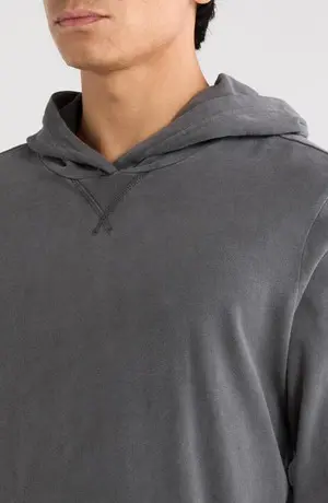 Marine Layer Lux Slub Organic Cotton Long Sleeve Hoodie