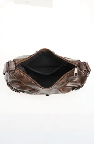 Bp. Faux Leather Buckle Mini Bag