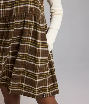 KNOWN SUPPLY Glenwood Dress - Teak Plaid