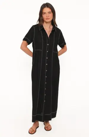 PETAL & PUP Wickson Contrast Stitch Maxi Dress