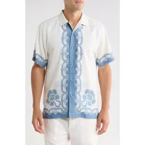 Tommy Bahama Life Of The Rodeo Silk Camp Shirt - Continental