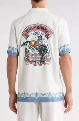 Tommy Bahama Life Of The Rodeo Silk Camp Shirt