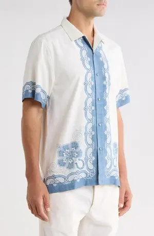 Tommy Bahama Life Of The Rodeo Silk Camp Shirt