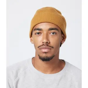 KNOWN SUPPLY Fitted Cuff Beanie Turmeric