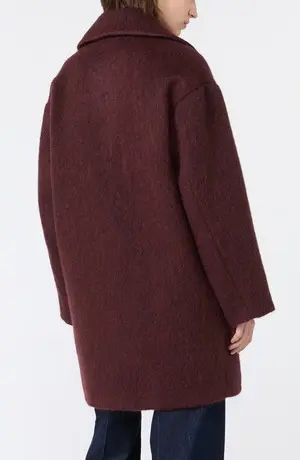 Max Mara Accento Wool Blend Double Breasted Coat