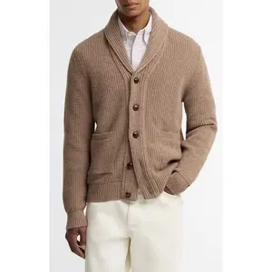 Barbour Hartland Shawl Collar Wool Cardigan - Stone