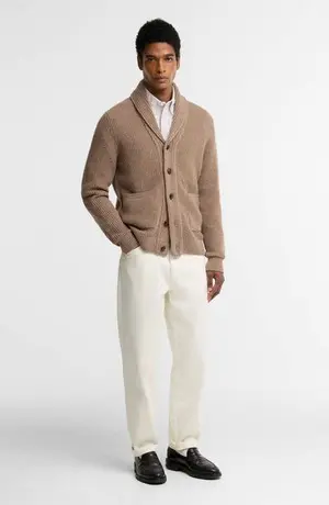 Barbour Hartland Shawl Collar Wool Cardigan