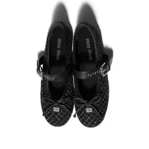 Miu Miu Wool Ballerinas