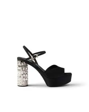 Prada Satin Platform Sandals