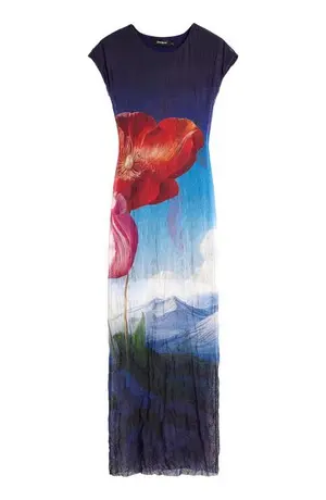 Desigual Graphic Print Jersey Dress