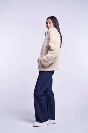 BLUE DUCK Horizontal Shearling Jacket