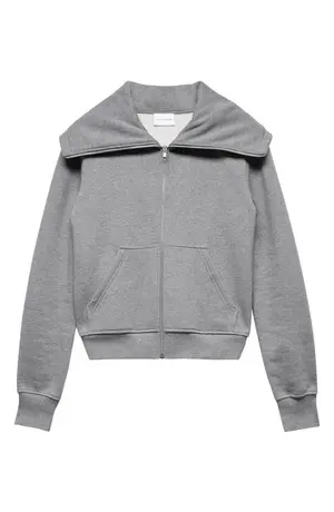 7 For All Mankind High Neck Zip Sweatshirt