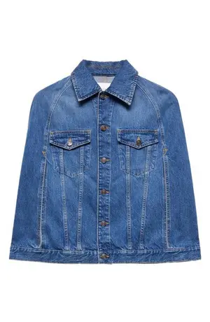 7 For All Mankind Denim Cape